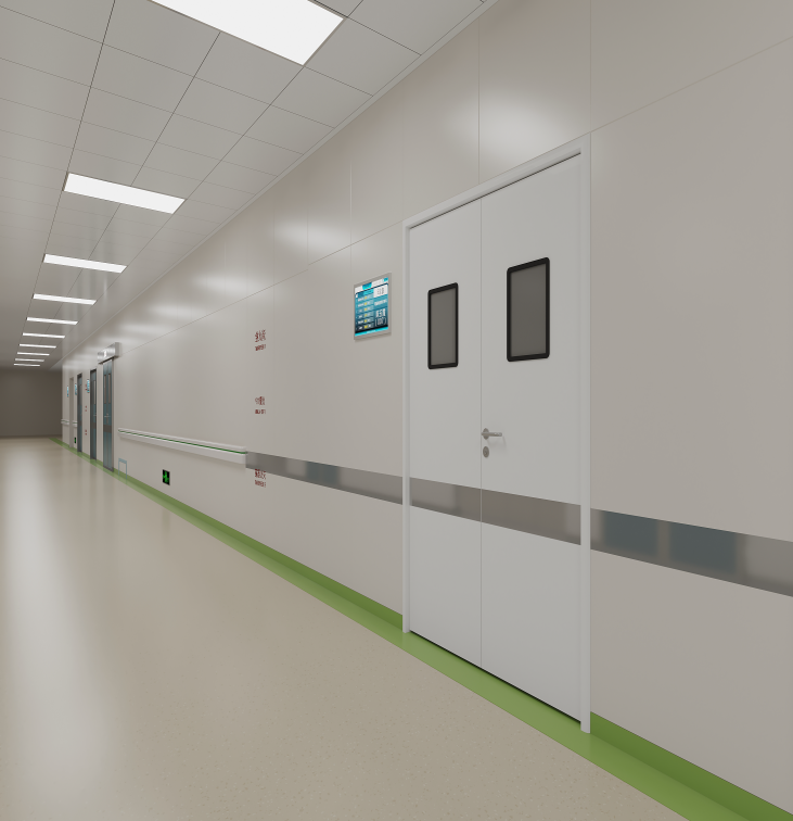 Aluminum clean room door double-sided sleeve-B - Aluminum purification ...